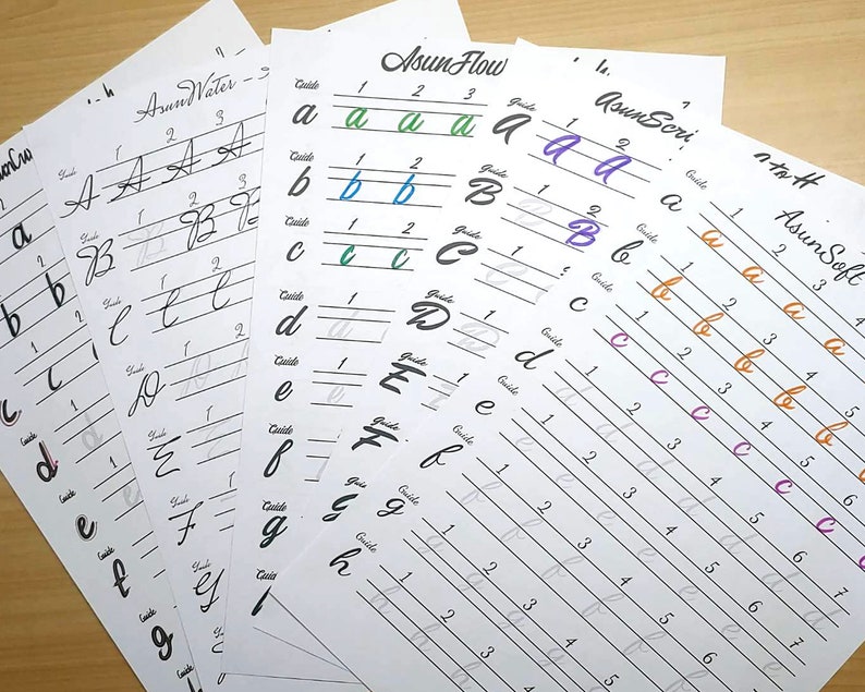 Cursive Writing Worksheet Template Bundle Pack Cursive - Etsy