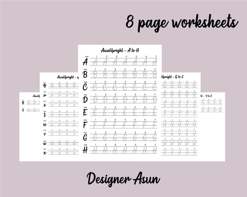 Cursive Alphabet Worksheet Template Cursive Handwriting Practice for ...