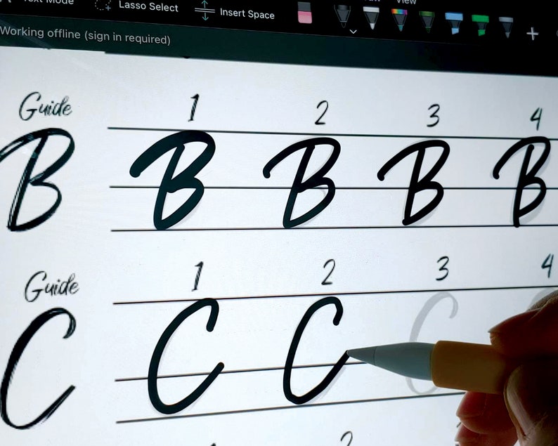 Manly & Rough Handwriting Style Template | Handwriting Worksheet ...