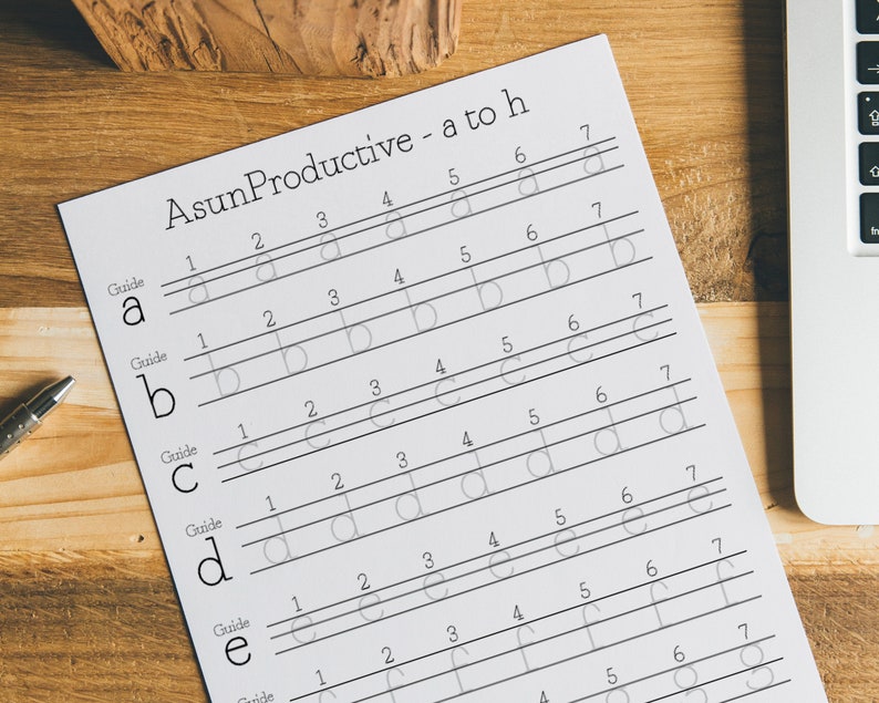 How to Write Like A Pro Typewriter | Typewriter Handwriting Worksheet ...