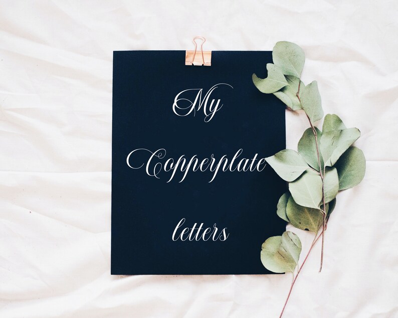 Creative Copperplate Printables for Adult | Copperplate Alphabet ...