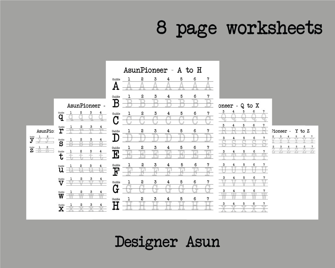 Typewriter Handwriting Worksheet Template Typewriter Handwriting ...