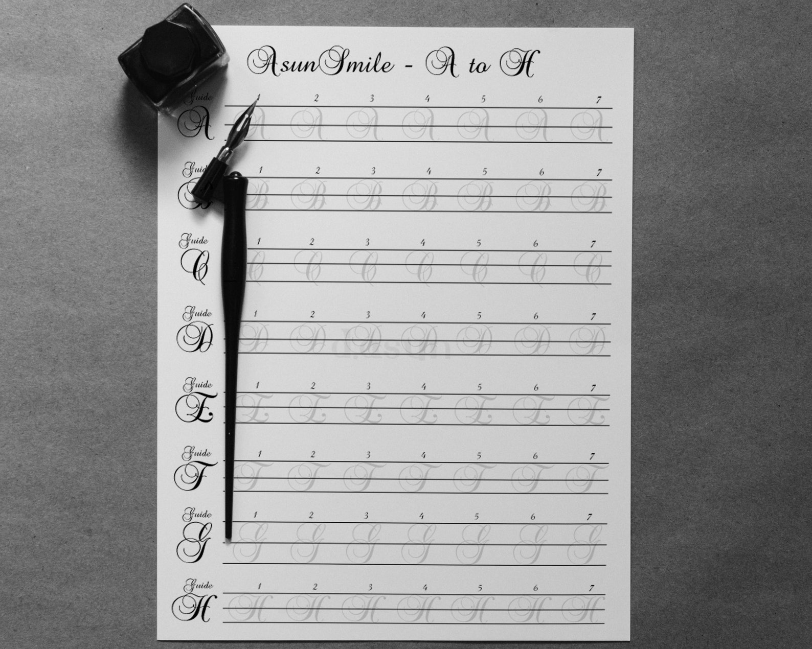 Mastering Copperplate Script Alphabet at Home, Copperplate Handwriting ...