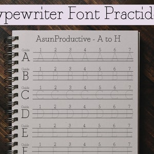 How to Write Like A Pro Typewriter | Typewriter Handwriting Worksheet ...