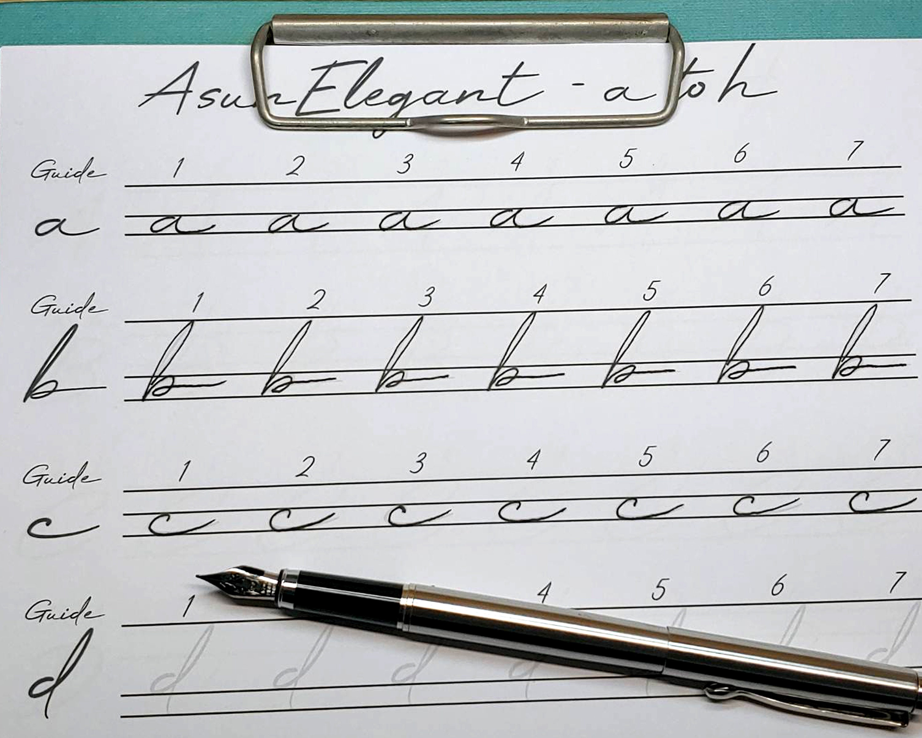 Signature Handwriting Printable Worksheet for Beginners, Signature Font ...