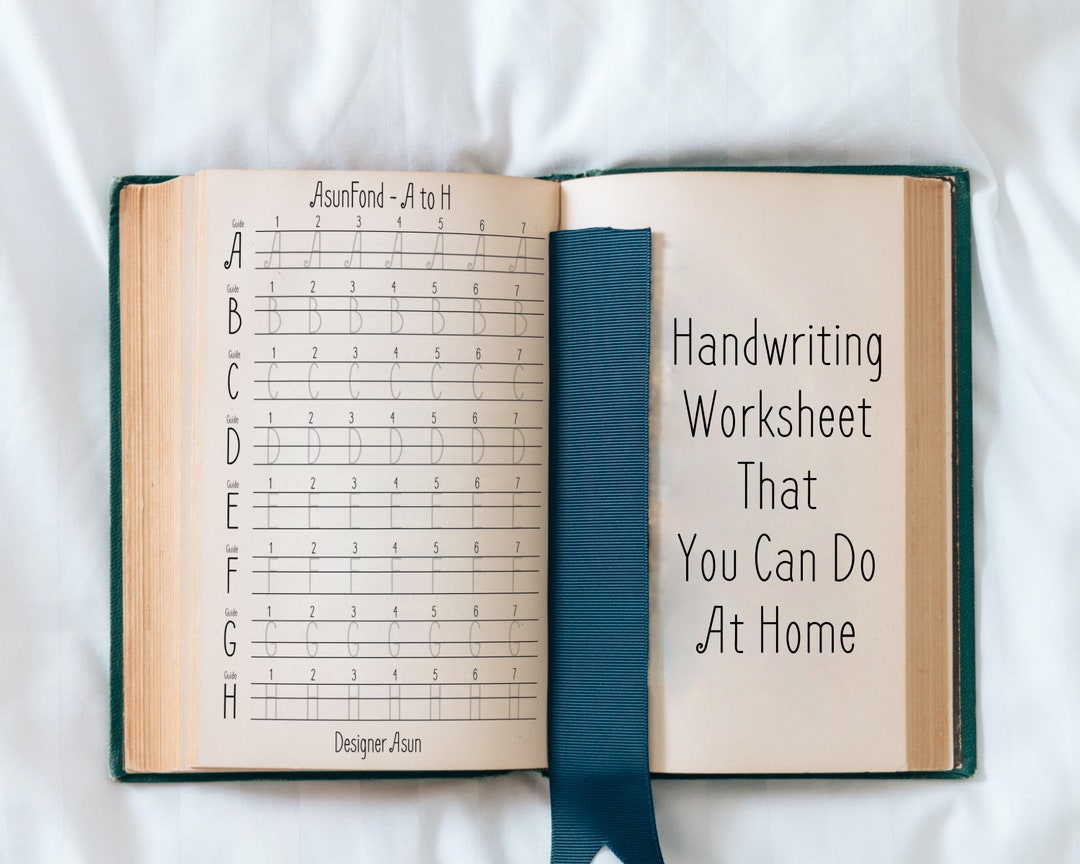 Print Handwriting Worksheet Template | Handwriting Practice Sheet PDF ...