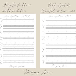 Printable Signature Calligraphy Worksheet | Make My Own Signature ...