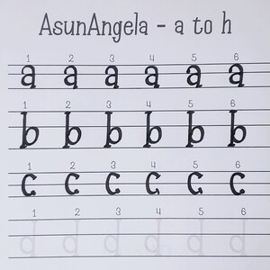 Cute Typewriter Font Practice Sheet PDF | Typewriter Alphabet Writing ...