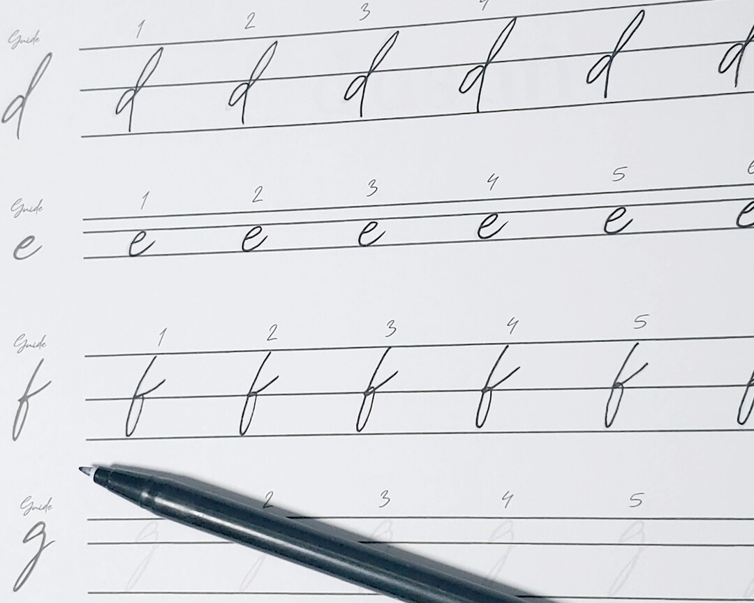 Smooth Autograph Tracing Workbook, Hand-drawn Signature Tutorial With ...