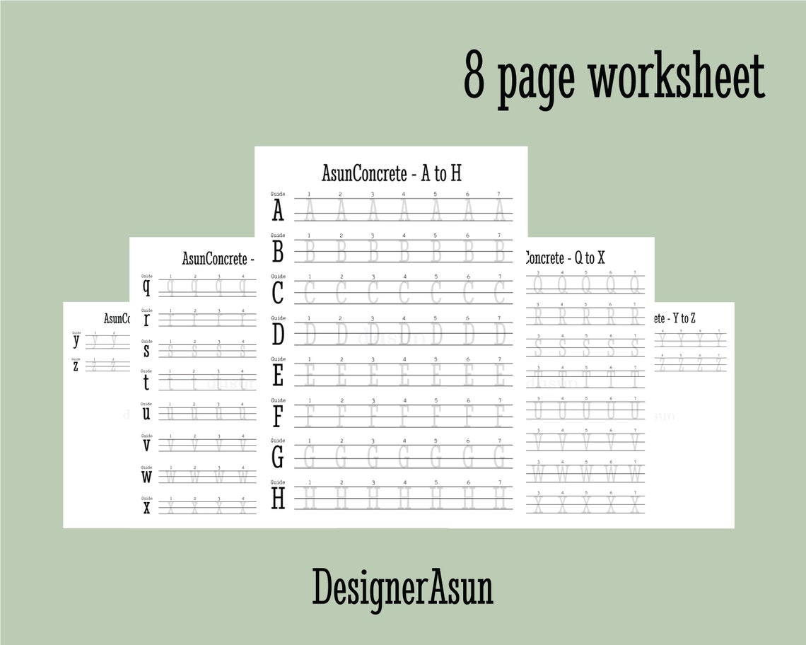 Typewriter Handwriting Practice Sheet Neat Typewriter Tracing - Etsy
