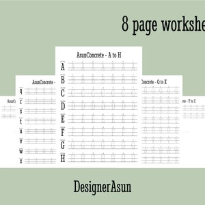 Typewriter Handwriting Practice Sheet, Neat Typewriter Tracing ...