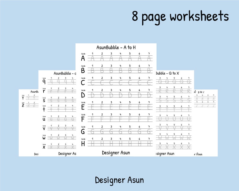 Cute Handwriting Font Tracing Sheet for Adult, How to Fix Your Bad ...