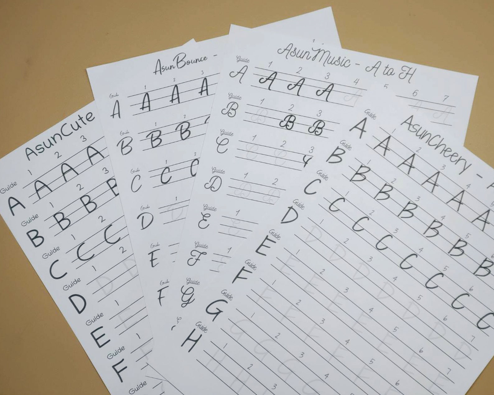 Handwriting Worksheet Template Bundle Pack Self-learning Handwriting ...