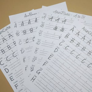 Handwriting Worksheet Template Bundle Pack | Self-learning Handwriting ...