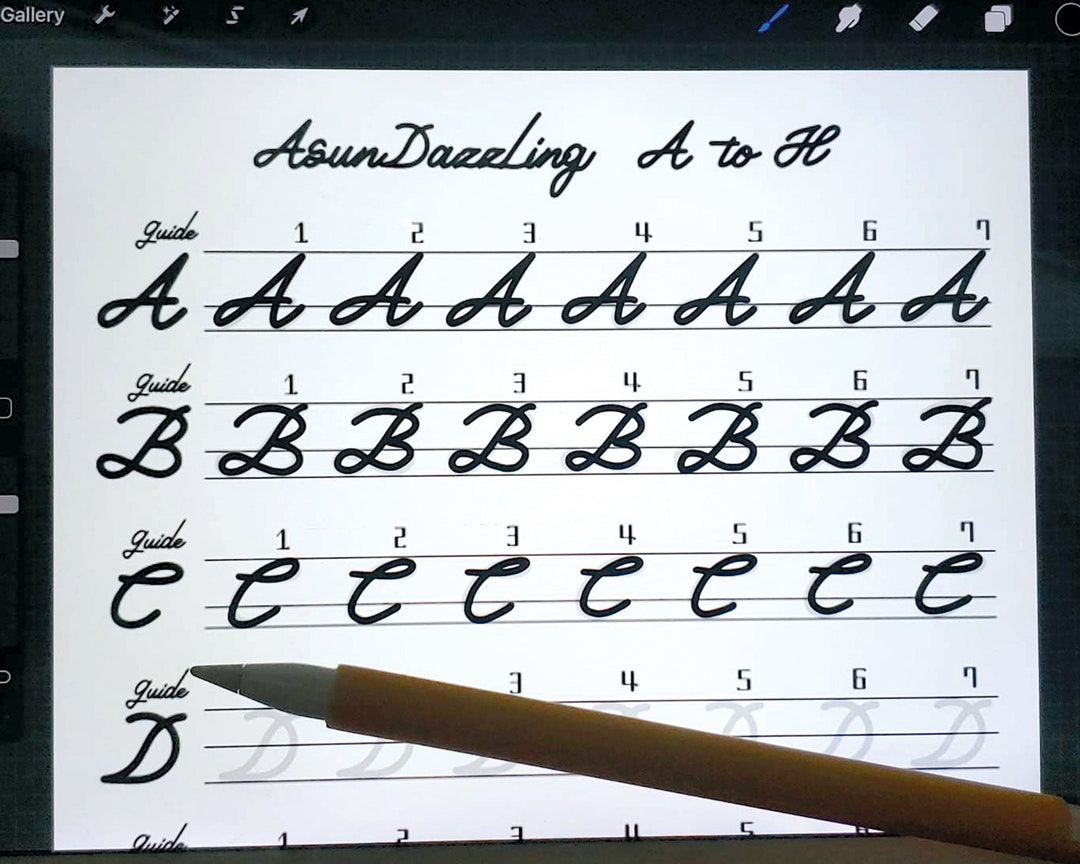 DIY Cursive Handwriting Printable for Adult Cursive Writing - Etsy