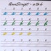 Handwriting Script Worksheet | Script Calligraphy Practice Sheet ...