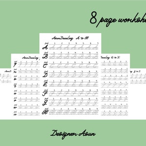 DIY Cursive Handwriting Printable for Adult | Cursive Writing Self ...