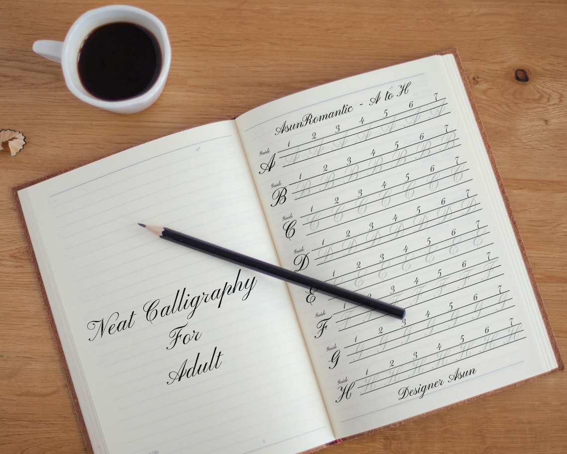Printable Copperplate Calligraphy Tracing Paper Printable - Etsy