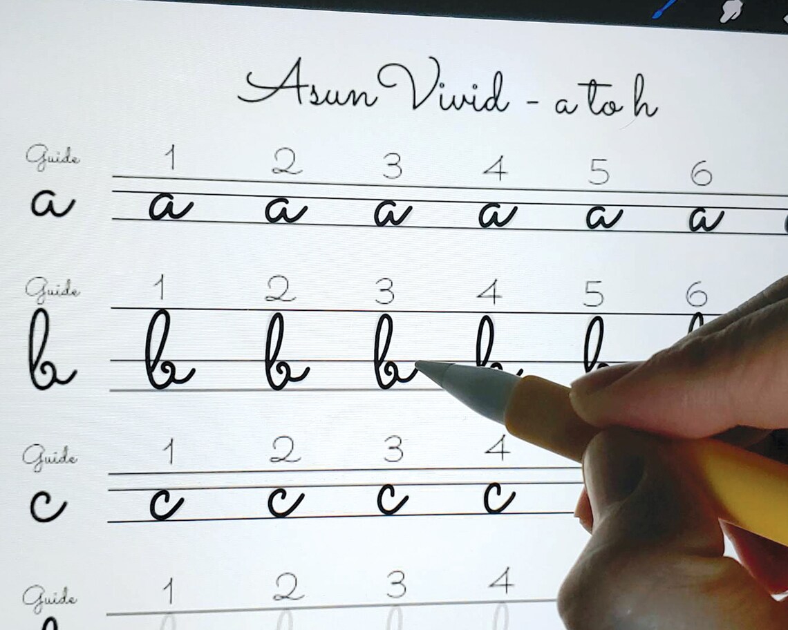 Cute and Easy Handwriting Alphabet Tracing Book Print Handwriting ...