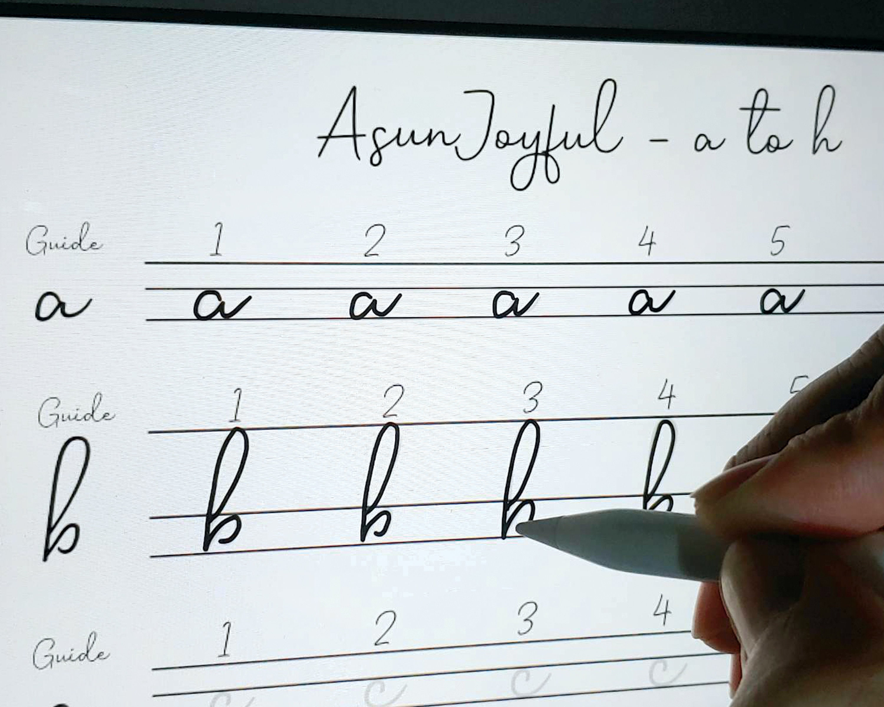 Handwriting Alphabet Template for Handwriting Improvement | Writing ...