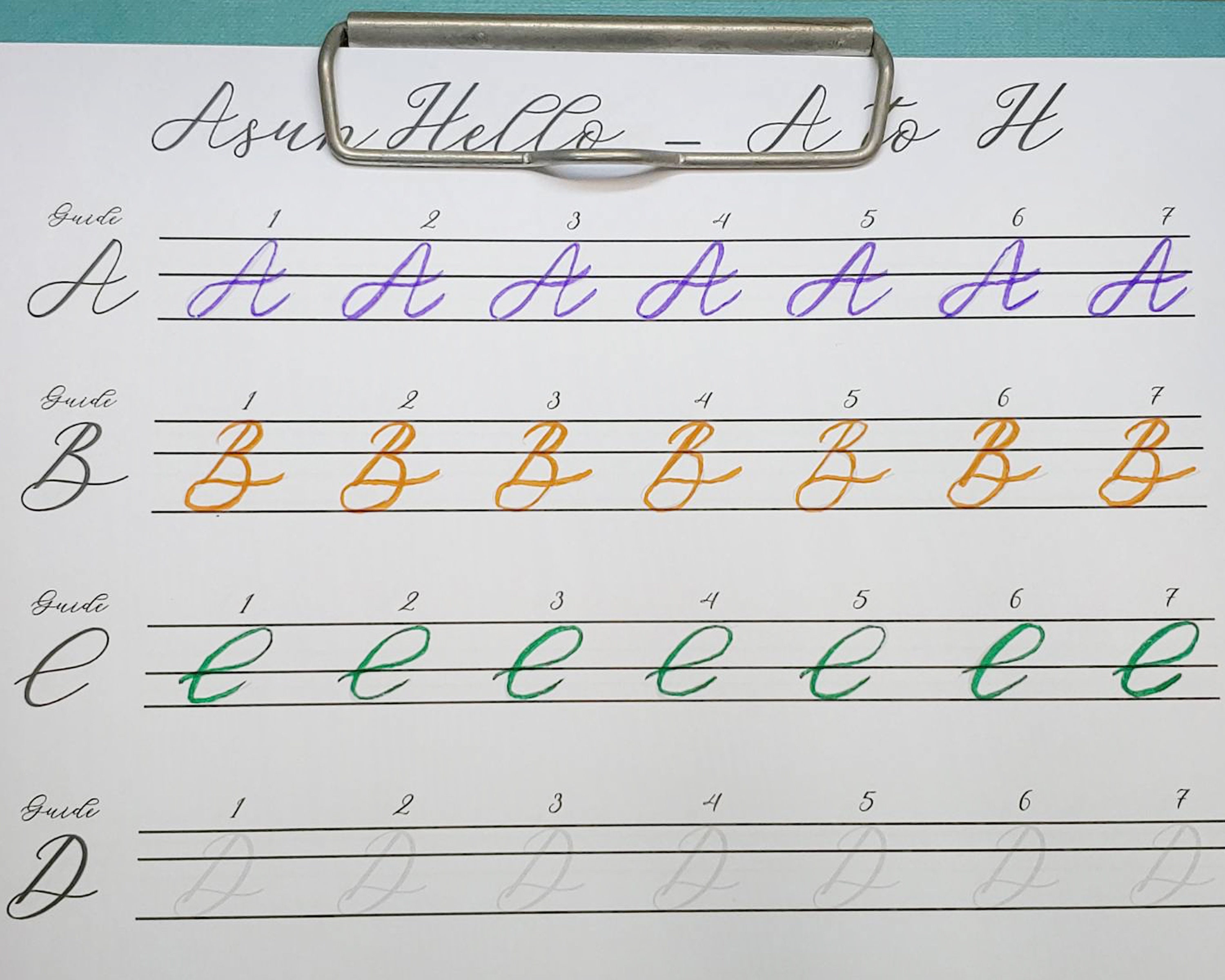 Brush Calligraphy Practice Sheets for Adult Cute Bouncy Brush Script ...