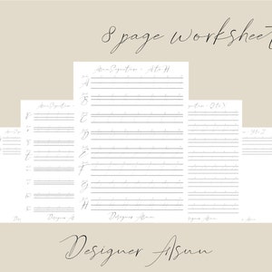 Printable Signature Calligraphy Worksheet | Make My Own Signature ...