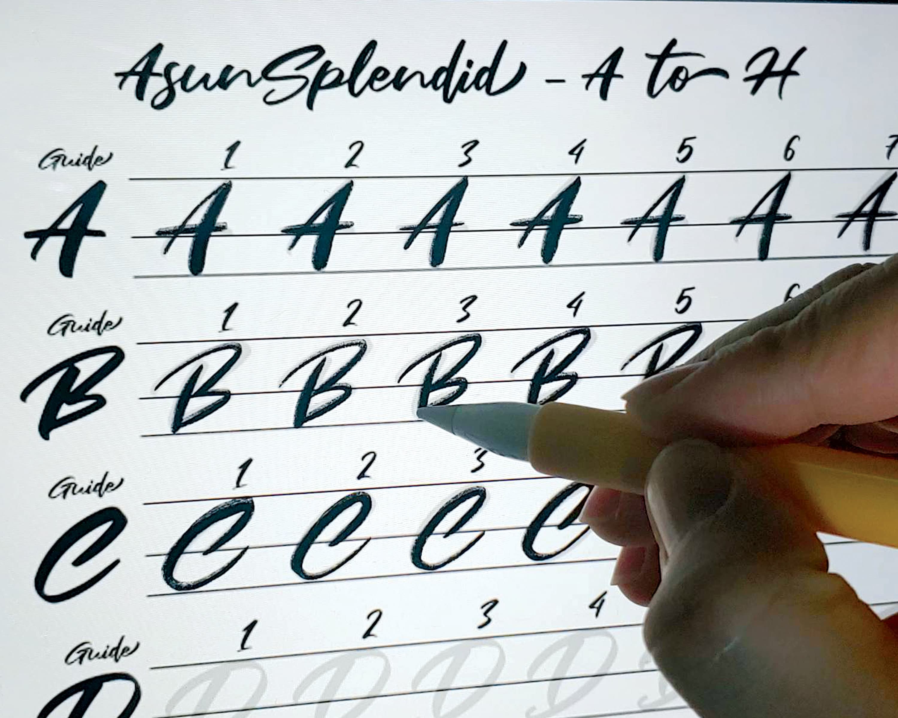 Rough Bold Handwriting Worksheet Printable Masculine Font - Etsy España