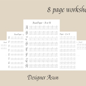 Italic Calligraphy Practice Sheet for Pointed Pen Lover, Italic ...