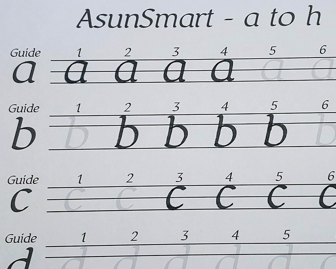 Italic Calligraphy Template Worksheet Italic Script Font Practice Sheet ...