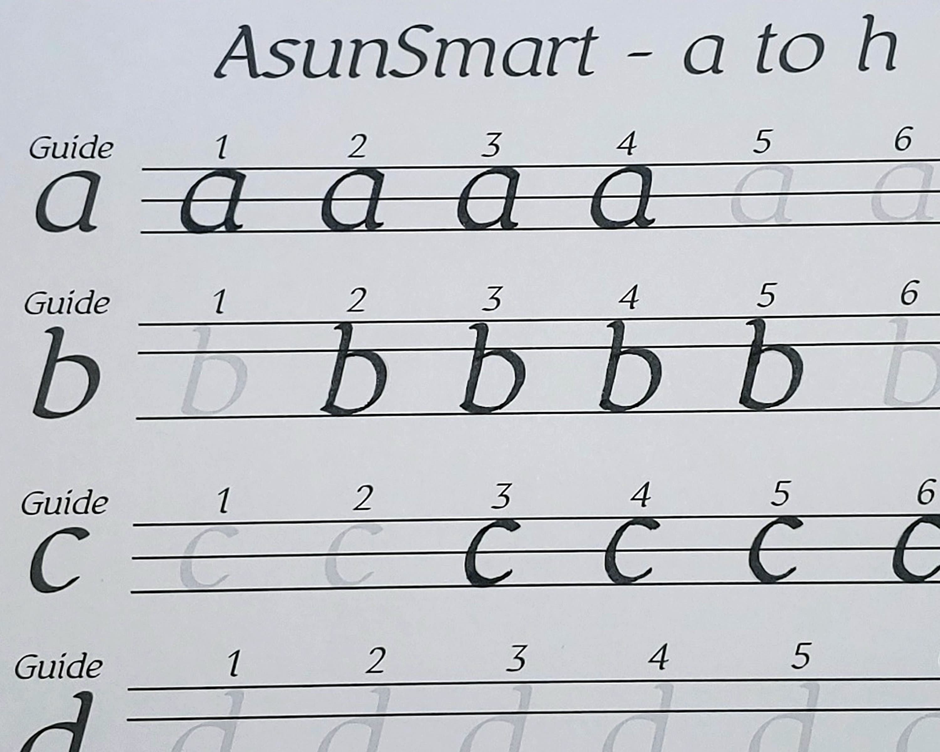 Italic Calligraphy Practice Sheets