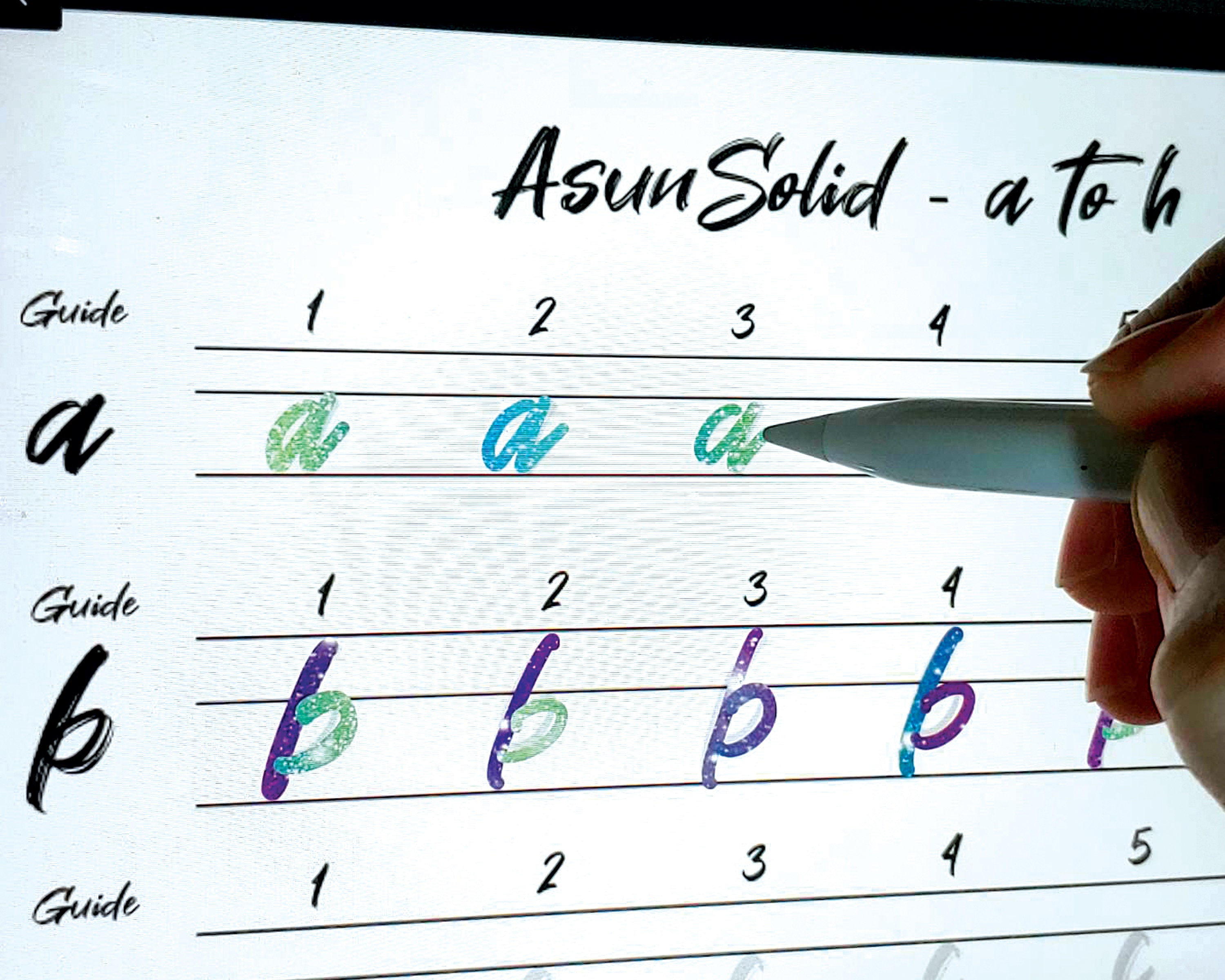 Modern Rough Script Worksheet Template Rough Handwriting Practice Sheet ...