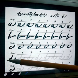 Rough Bold Handwriting Worksheet Printable | Masculine Font Practice ...