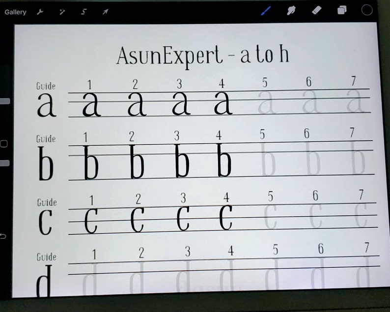 Typewriter Handwriting Printable Worksheet for Beginner A to - Etsy
