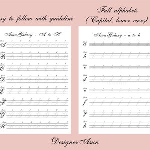 Copperplate Script Tracing Workbook for Calligraphy Beginner ...