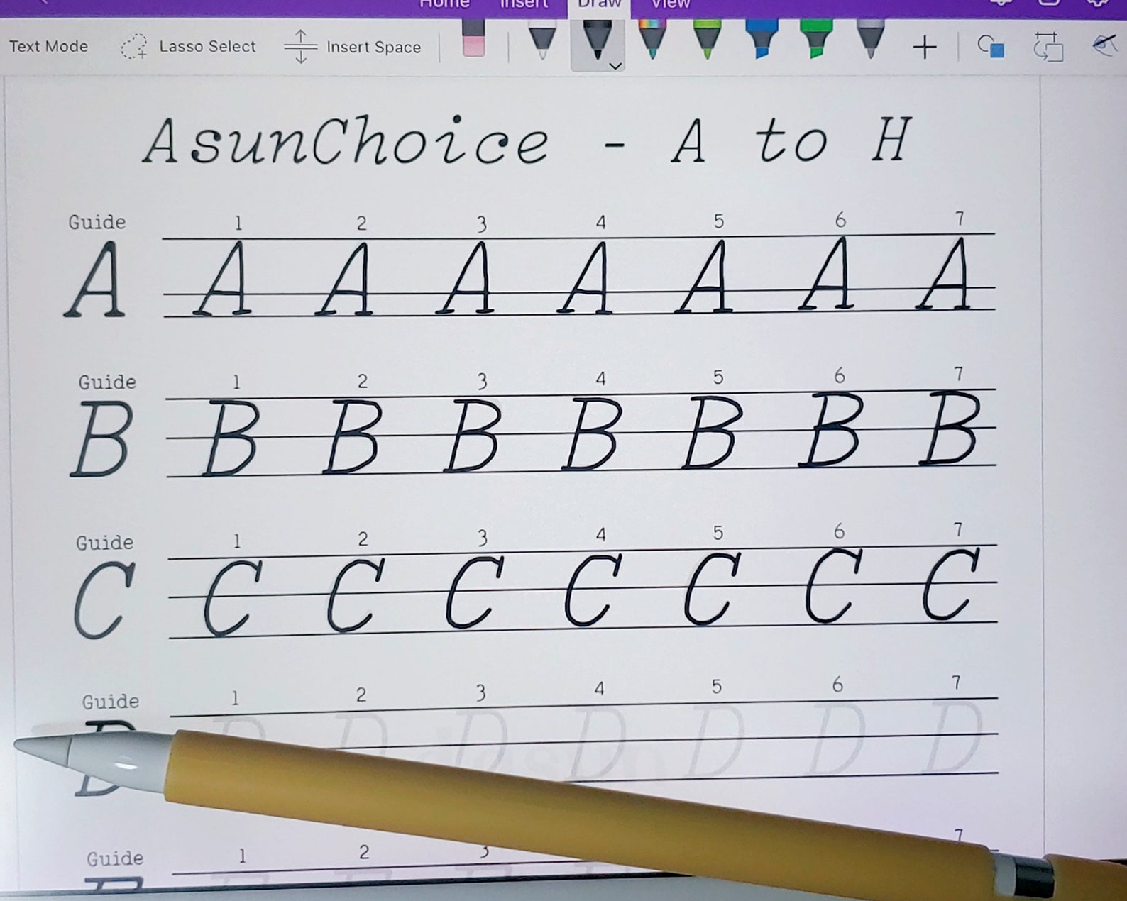 Italic Calligraphy Printable Worksheet, Italic Handwriting Template for ...