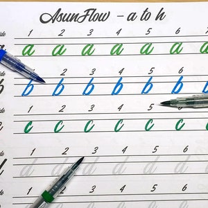 Modern Cursive Writing Practice Sheet for Adult | Cursive Handwriting ...