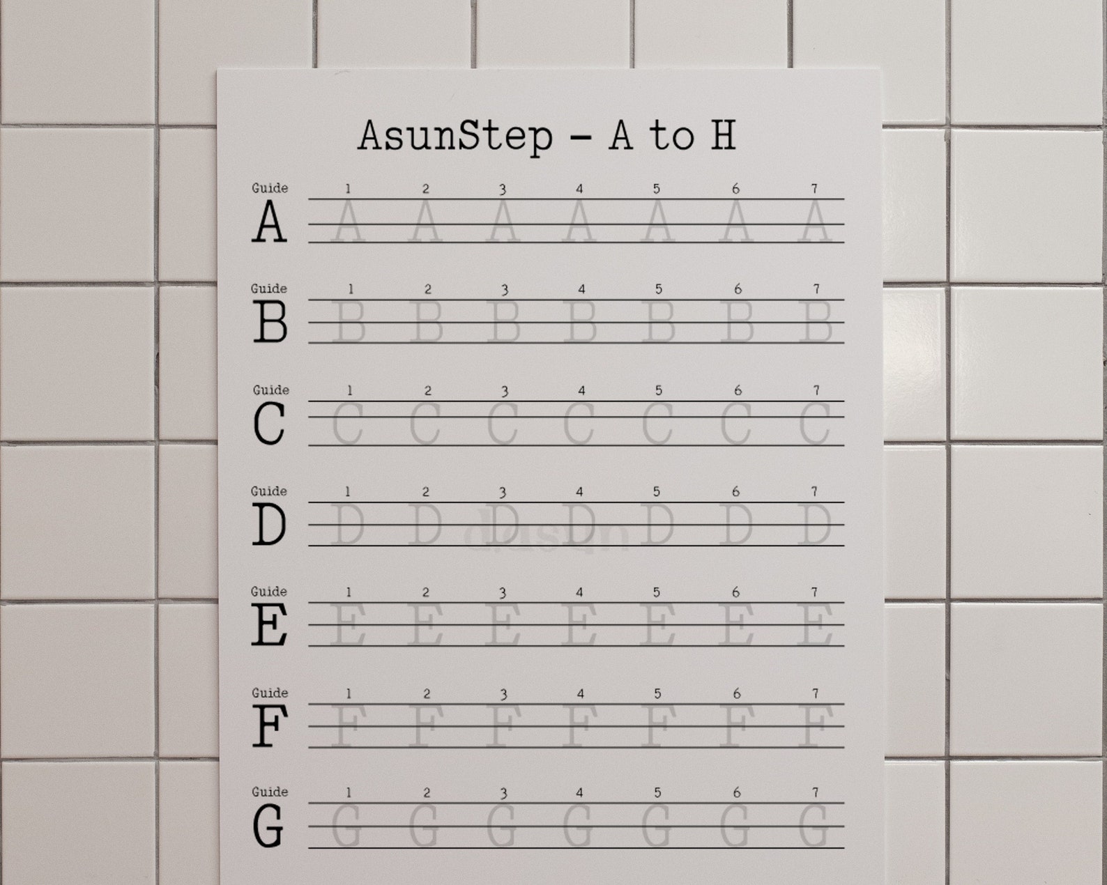 Neat Typewriter Printable Workbook for Adult, Typewriter Penmanship ...