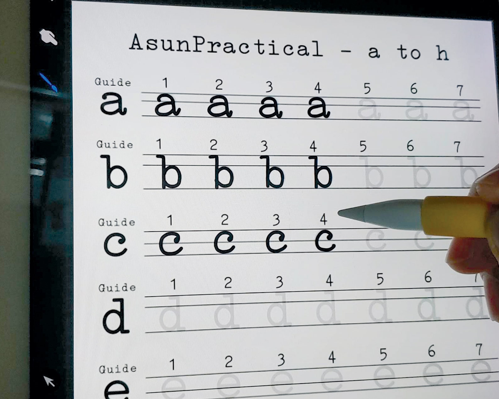 Typewriter Alphabet Printables for Handwriting Beginners | How to Write ...
