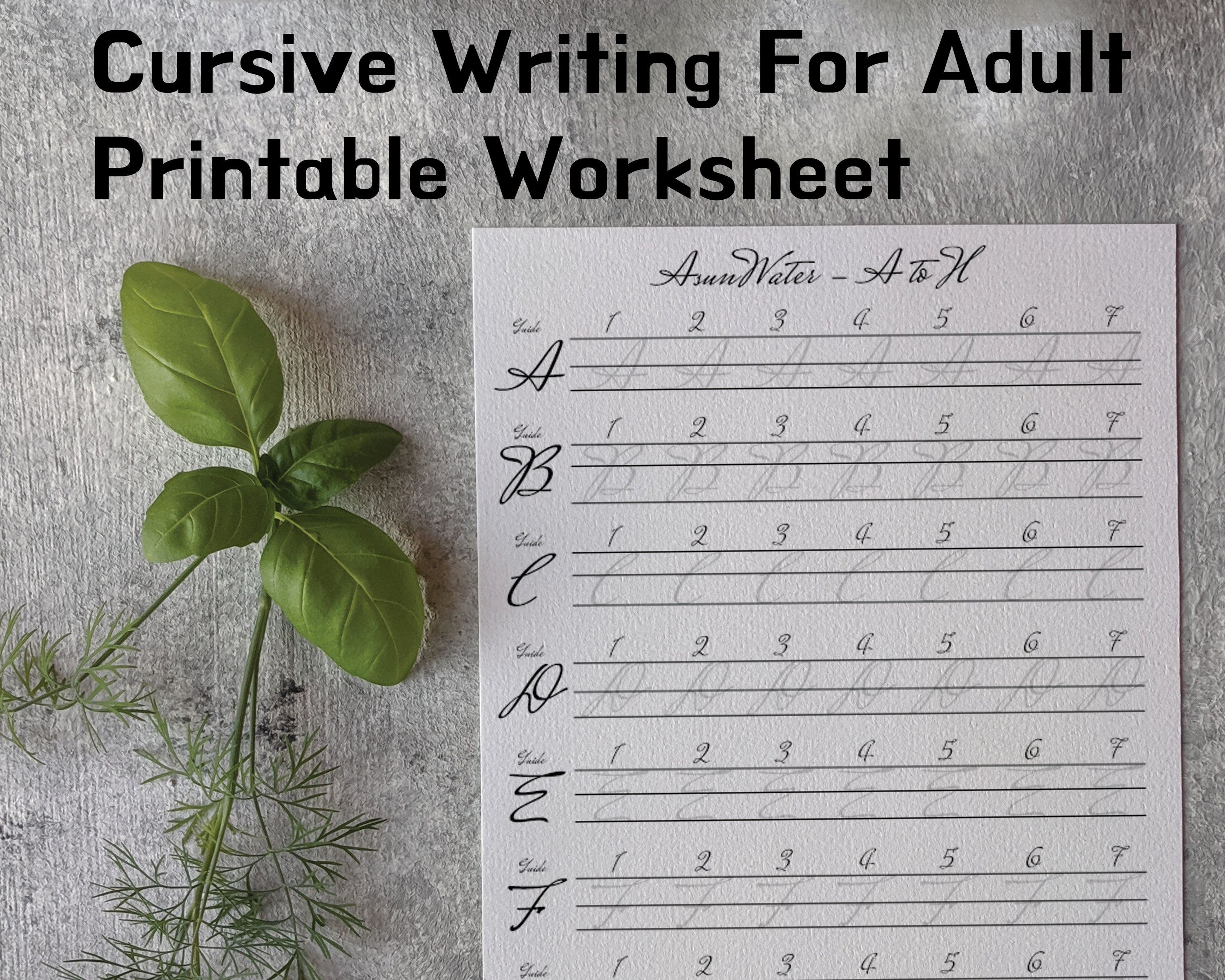 Pretty Cursive Handwriting Styles For Girls