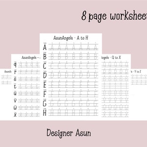Cute Typewriter Font Practice Sheet PDF | Typewriter Alphabet Writing ...