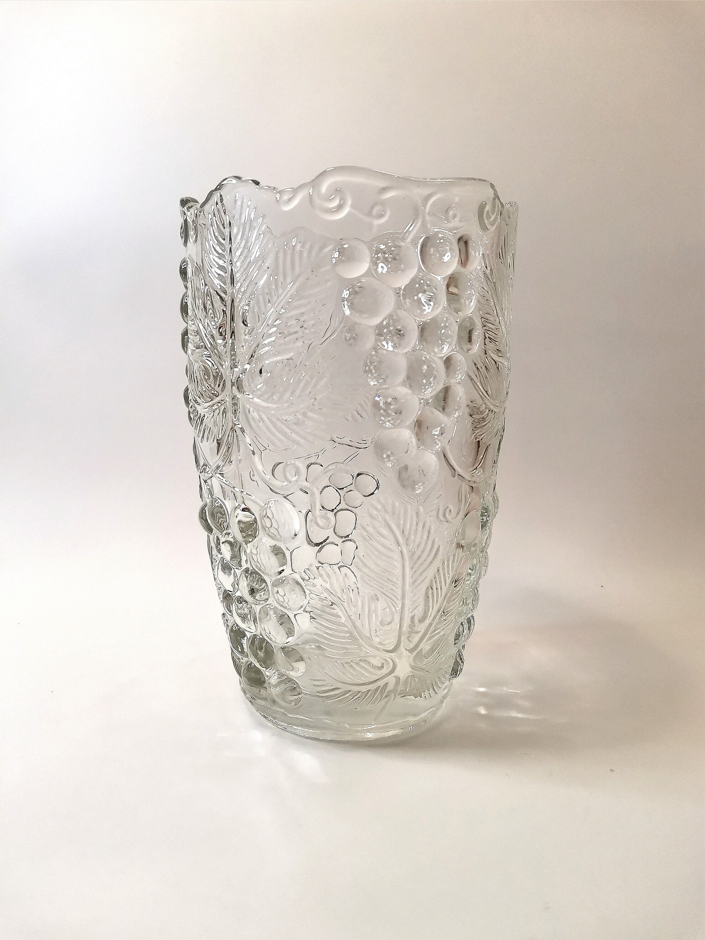 Vase 'grapes' Pressed Glass by Frantisek Peceny Sklo Union 1965 - Etsy