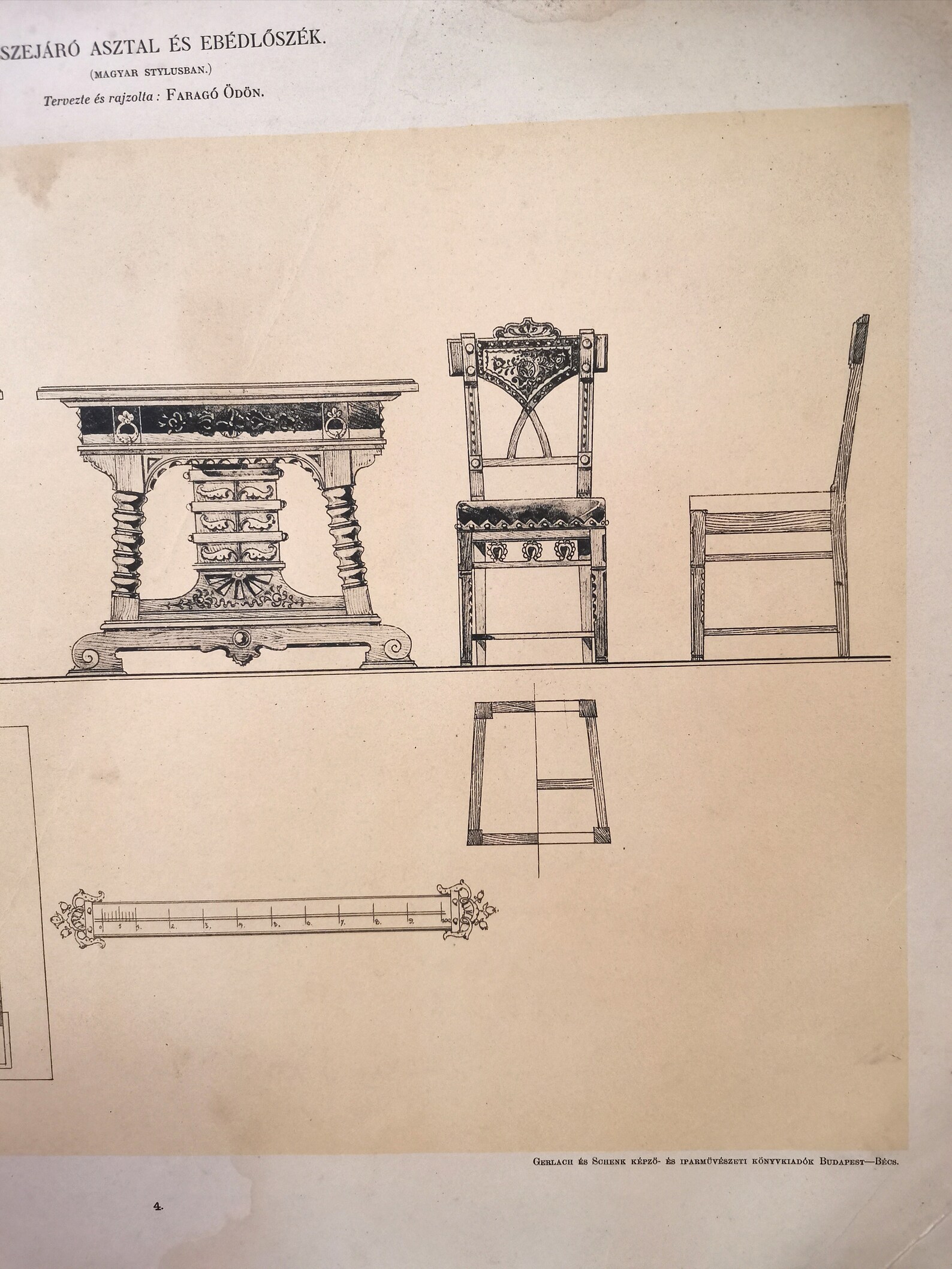 Antique Furniture Design Poster From 1897 - Etsy