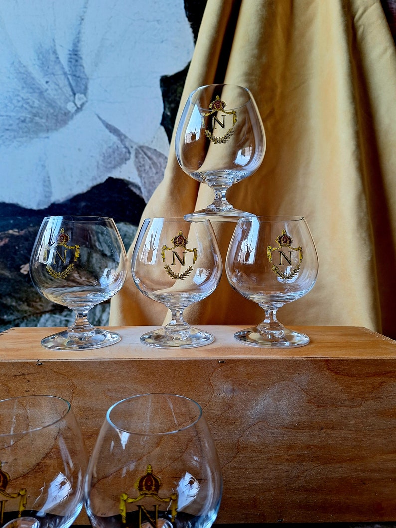 Cognac/ Brandy Glasses Bohemia Crystal 6pcs - Etsy
