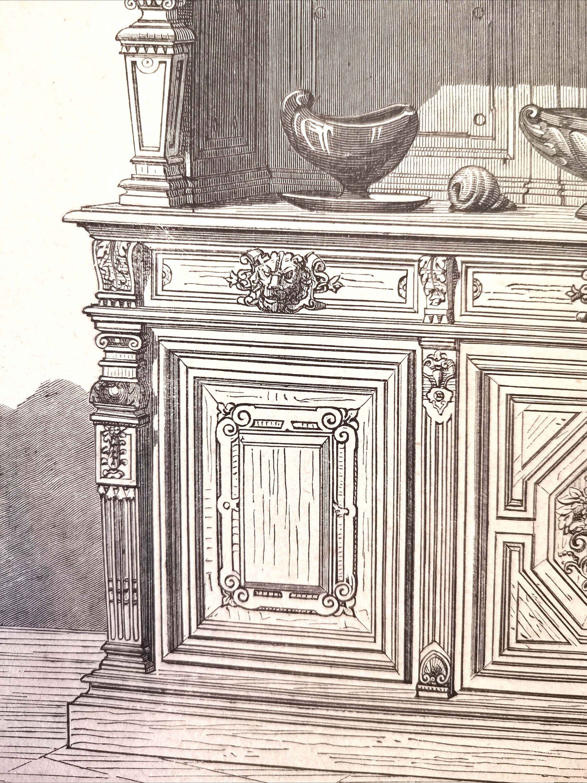 Antique 1881 Authentic Furniture Design Poster - Etsy