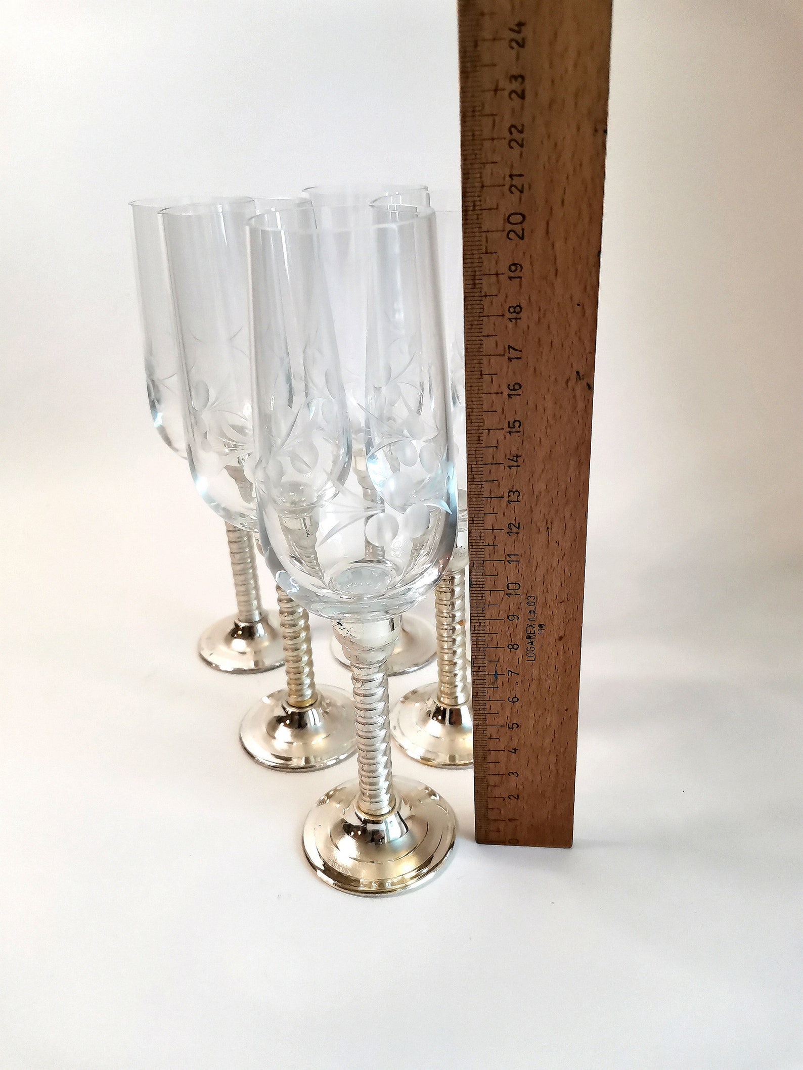 Champagne glasses/ alpaka SANDRIK 6pcs | Etsy