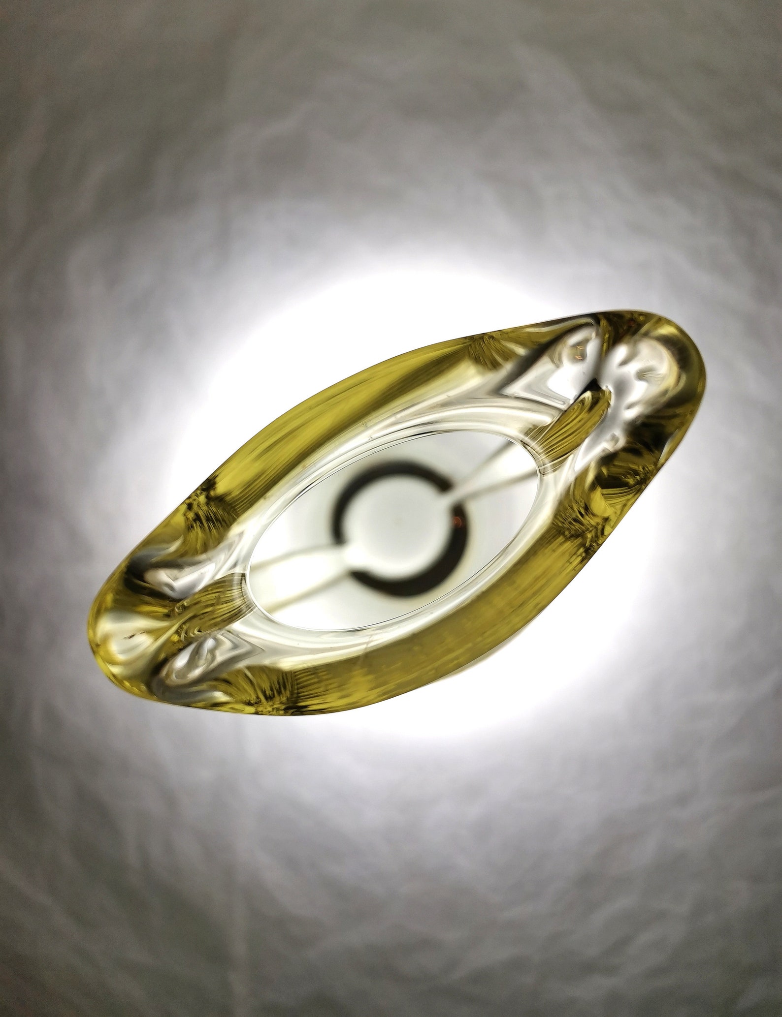 Citrine Glass Vase by Frantisek Zemek 1960s - Etsy