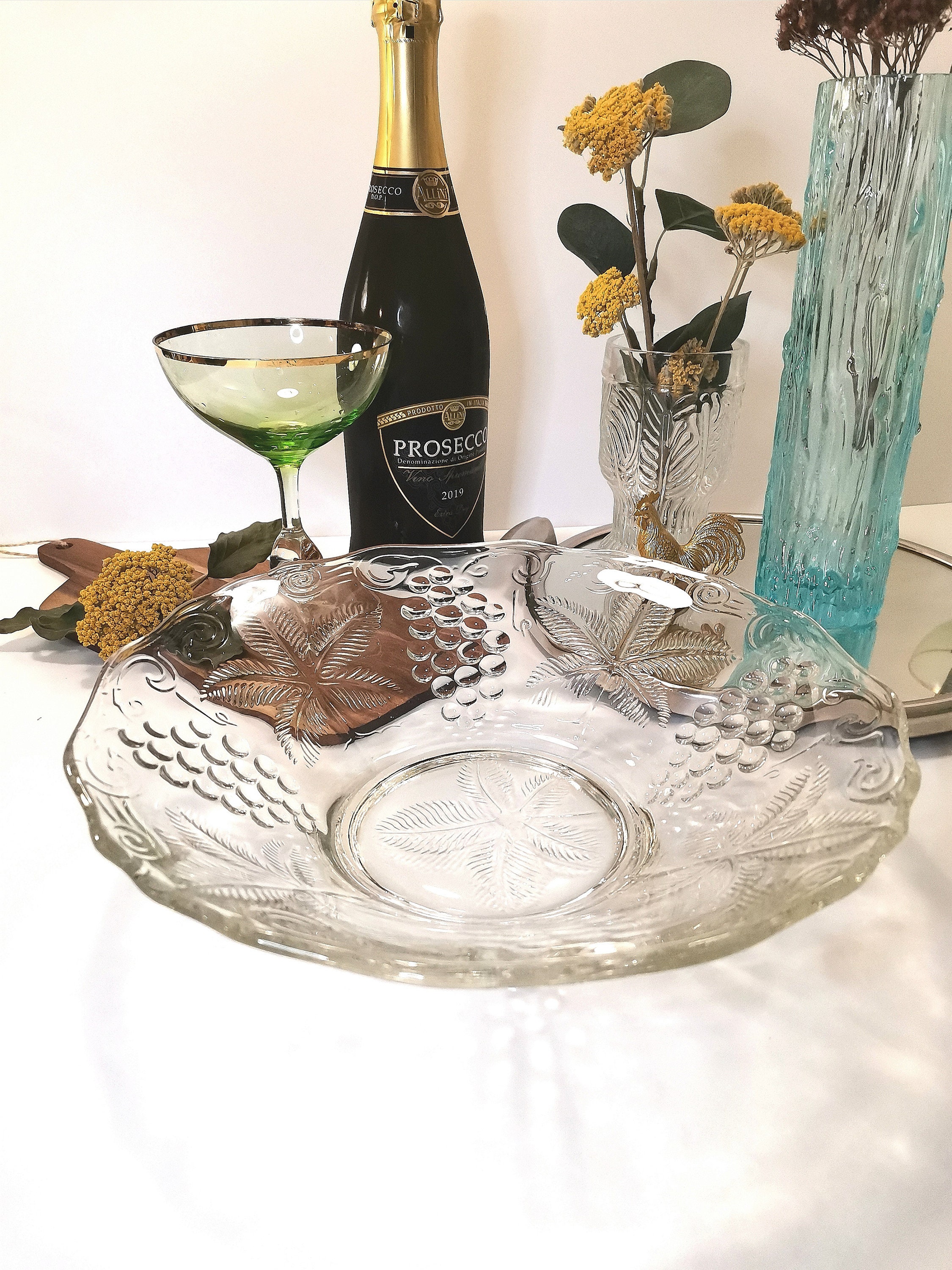 Bowl 'grapes' Pressed Glass by Frantisek Peceny Sklo Union 1983 - Etsy