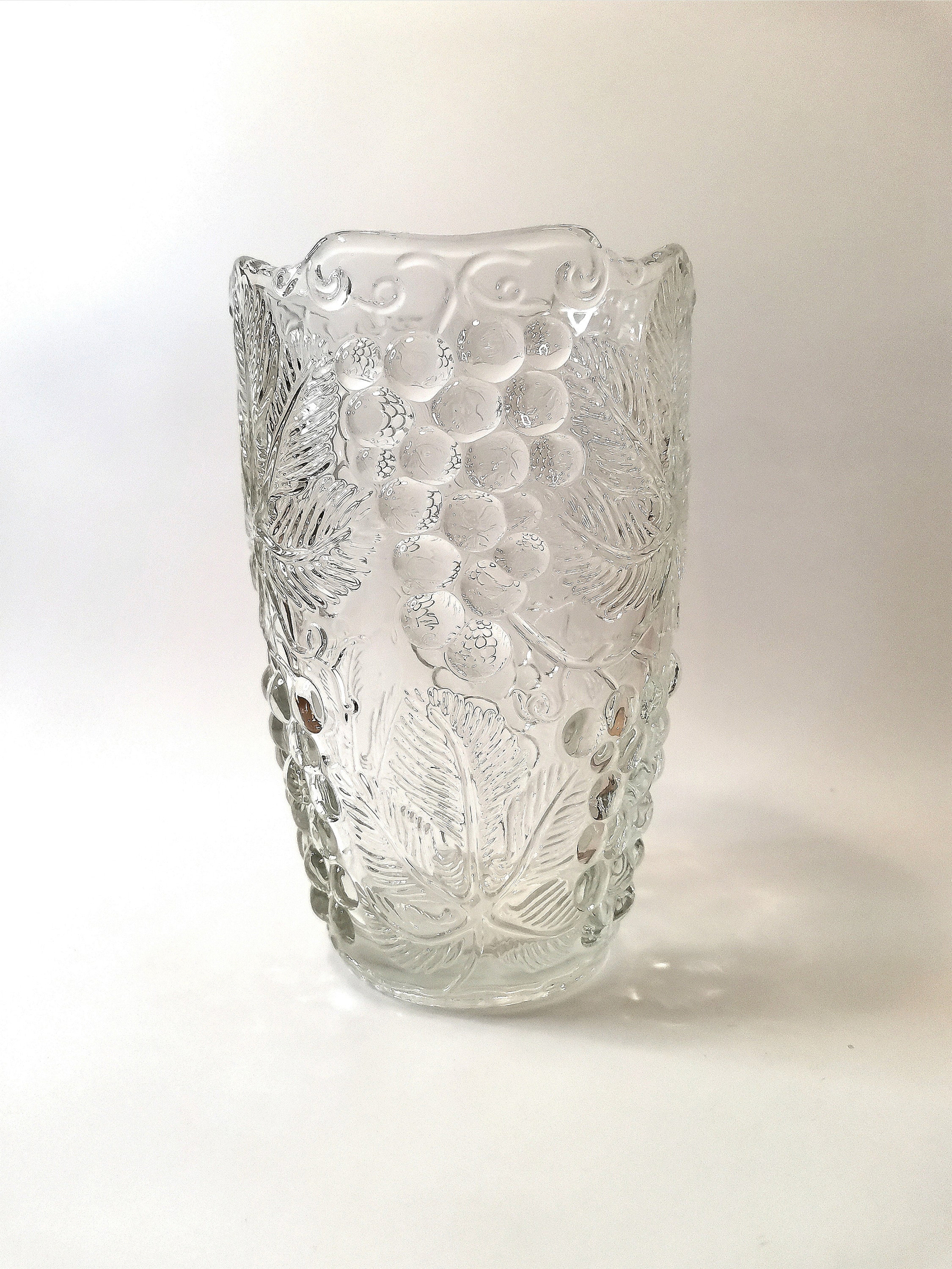 Vase 'grapes' Pressed Glass by Frantisek Peceny Sklo Union 1965 - Etsy