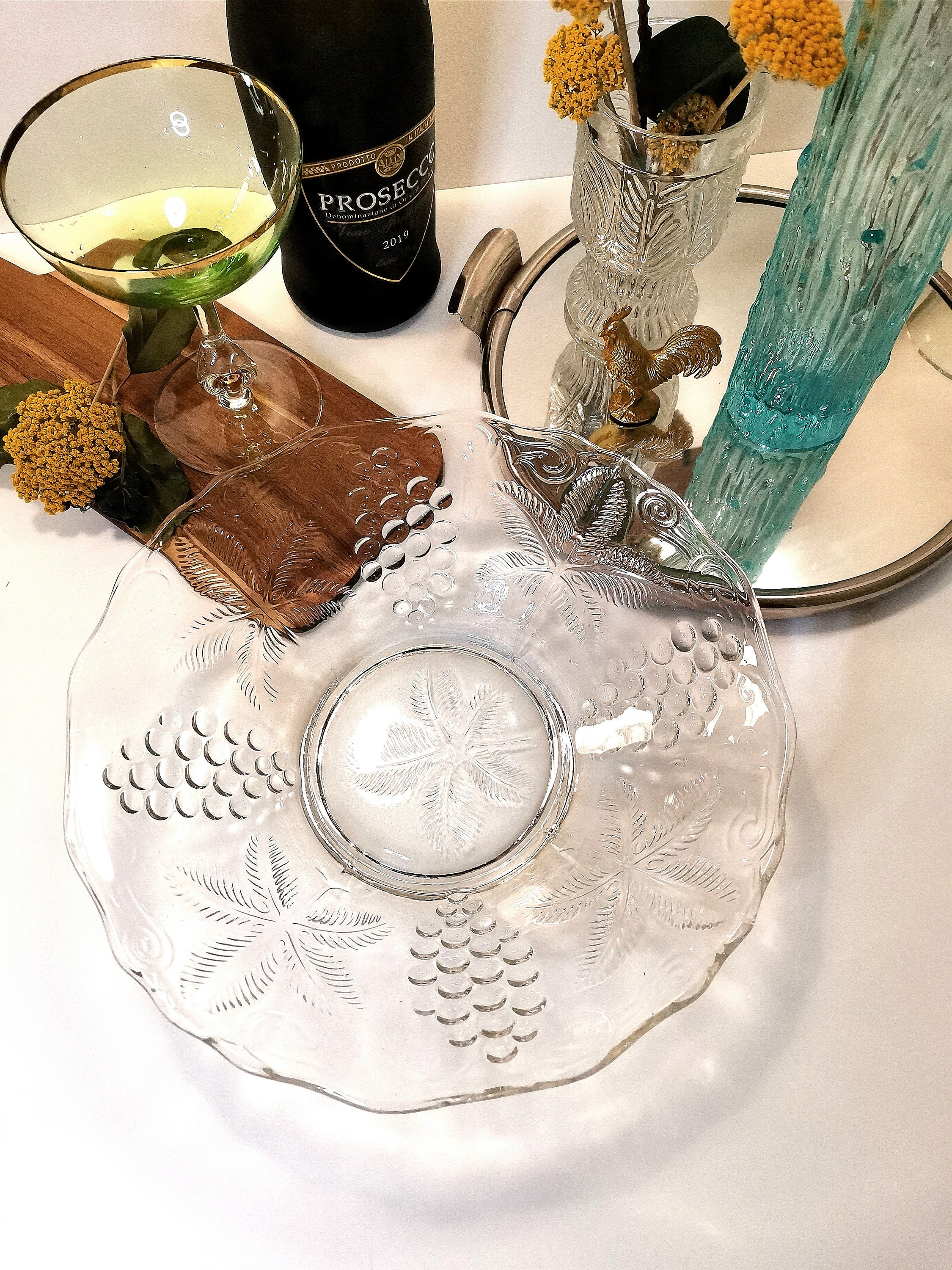 Bowl 'grapes' Pressed Glass by Frantisek Peceny Sklo Union 1983 - Etsy