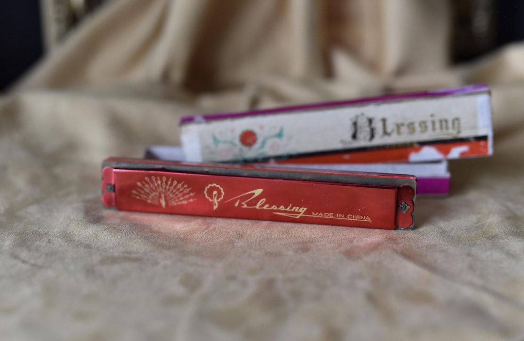 Vintage 1960's Blessing Harmonica 24 Double Holes C Major - Etsy